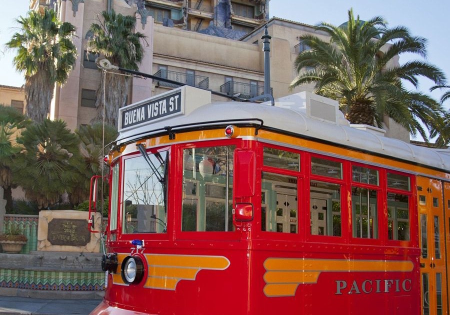 Red Car Trolley @ Disney California Adventure Park | Open Coaster