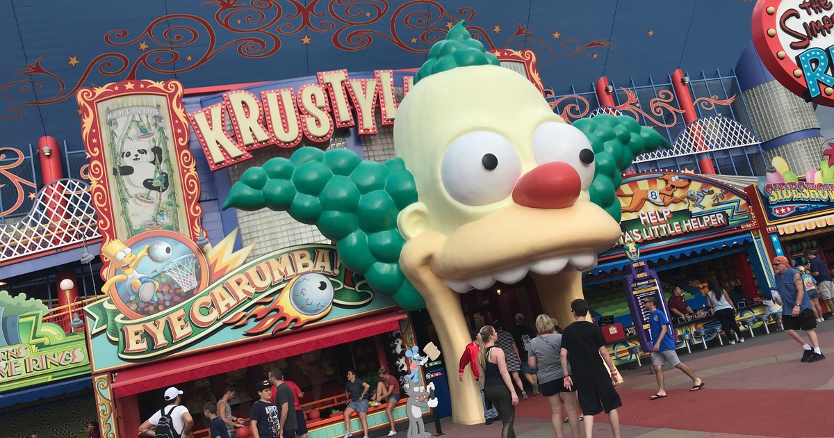 The Simpsons Ride @ Universal Studios Florida | Open Coaster