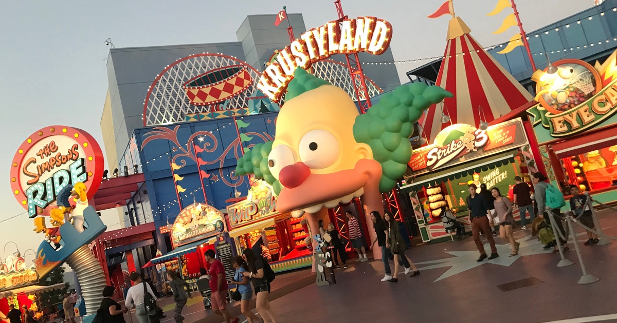The Simpsons Ride @ Universal Studios Hollywood | Open Coaster
